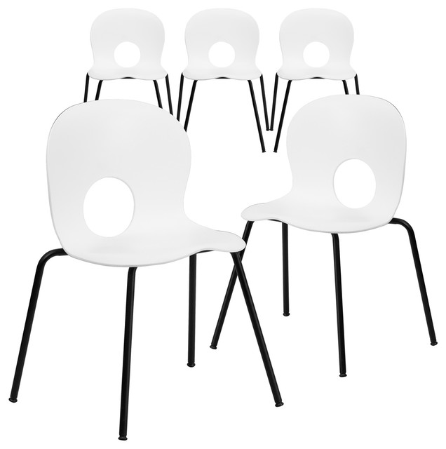 Hercules Series 770 lb. Capacity Designer White Plastic Stack Chairs ...