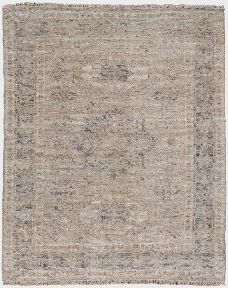 Feizy 8798FSND Caldwell Hand Woven Tan / Gray Area Rugs - Contemporary ...