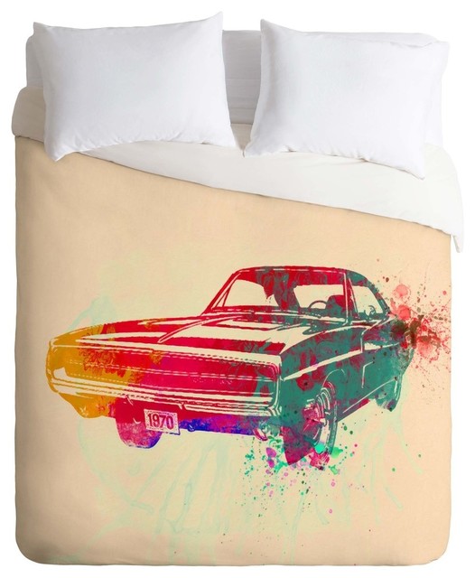 Deny Designs Naxart 1967 Dodge Charger 1 Duvet Cover, Twin ...