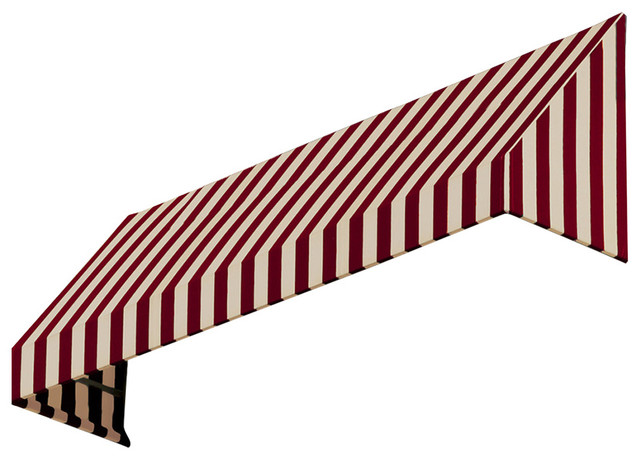 Awntech 5' New Yorker Acrylic Fabric Fixed Awning, 16" x 30 ...