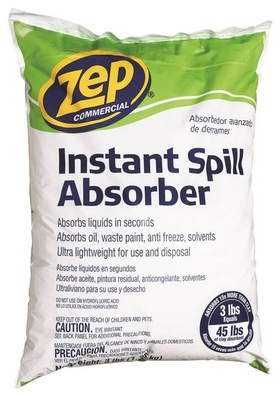 Zep Instant Spill Absorber, 3 lb. - Traditional - Household Cleaning ...