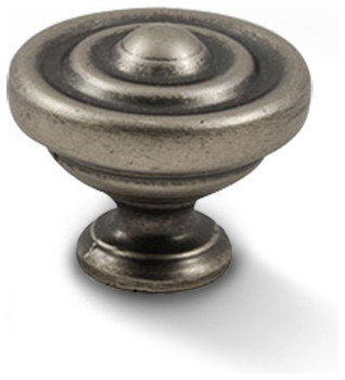 Aged Pewter Knob, RE10241AP - Traditional - Cabinet And Drawer Knobs ...