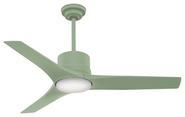 Casablanca 52" Piston Ceiling Fan with LED Light 59326 - Sage Green ...