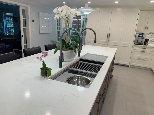 The galley workstation sink - Modern - Kitchen - New York - by Kitchen ...