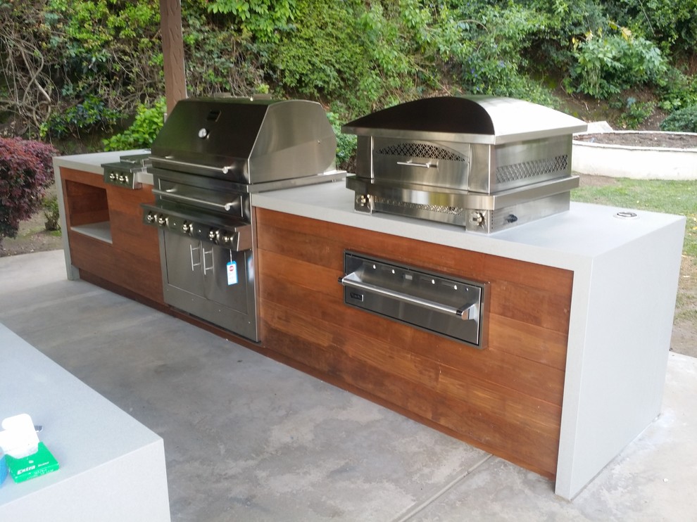 Modern Comtemporary BBQ island - Modern - Los Angeles - by L.A. Custom ...
