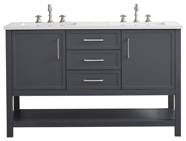 Arlo 54" Bathroom Vanity - Transitional - Bathroom Vanities And Sink ...