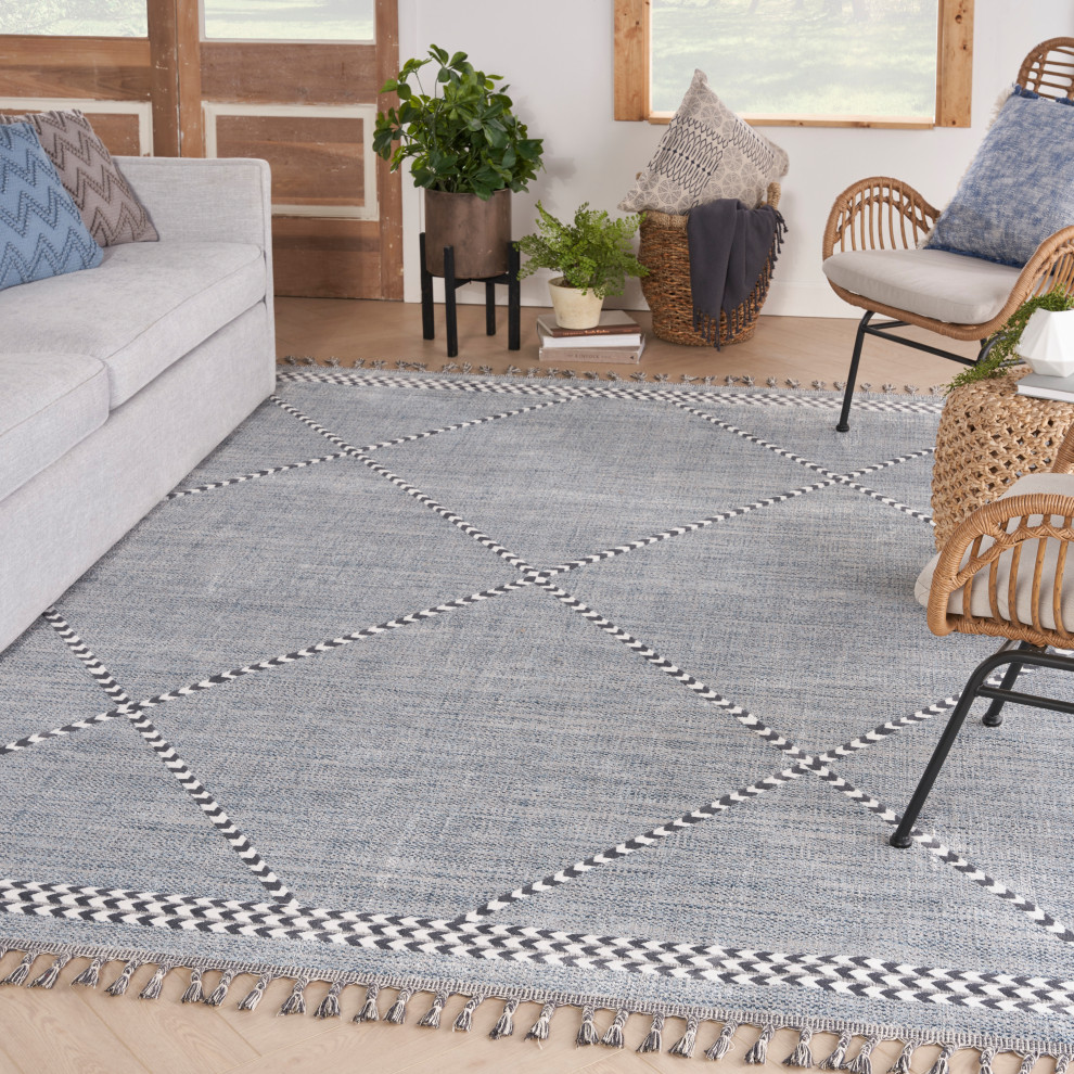 Nourison Home 7'10"x10'6" Asilah Area Rug, 7'10"x10'6" - Scandinavian ...