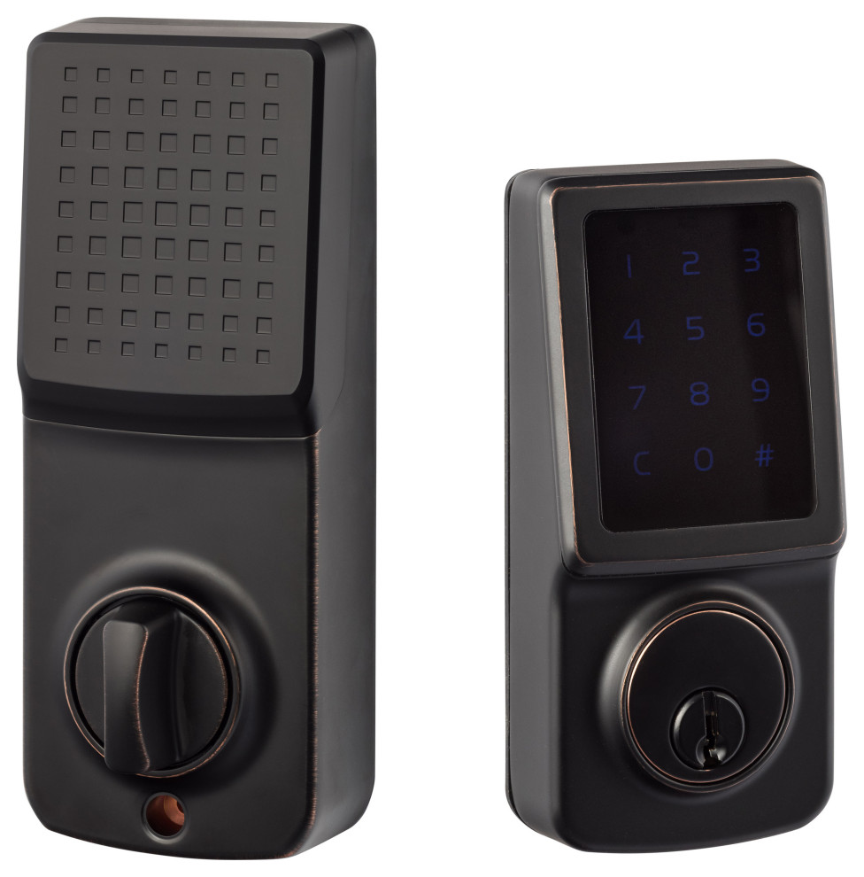 Touch Screen Deadbolt With Z Wave Function - Transitional - Door Locks ...