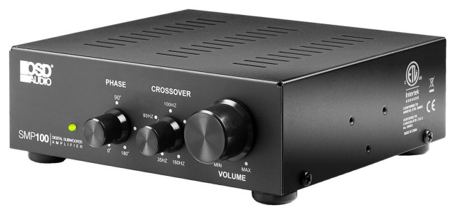 100W Class D Mono Subwoofer Amplifier, Advanced Crossover and Auto ...