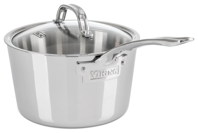 Viking Contemporary Sauce Pan, Mirror Finish, 3 Qt. - Contemporary ...