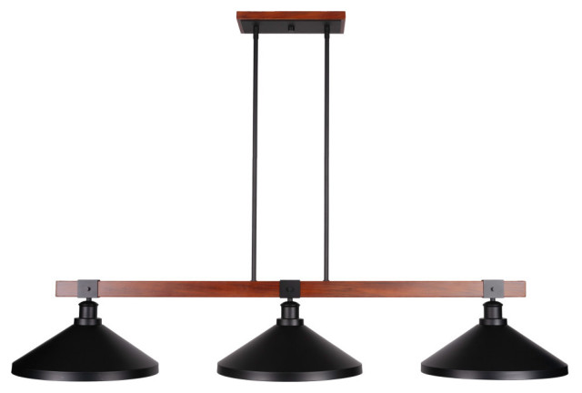 Tacoma 3 Light Bar, Matte Black, Painted Wood-look Metal, 14" Matte ...