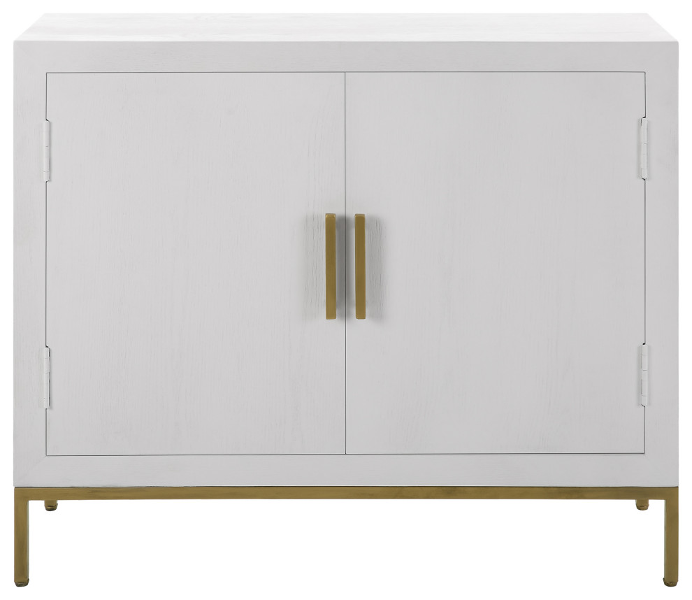 Front Range White 2 Door Cabinet - Contemporary - Accent Chests And Cabinets - by Ownax | Houzz