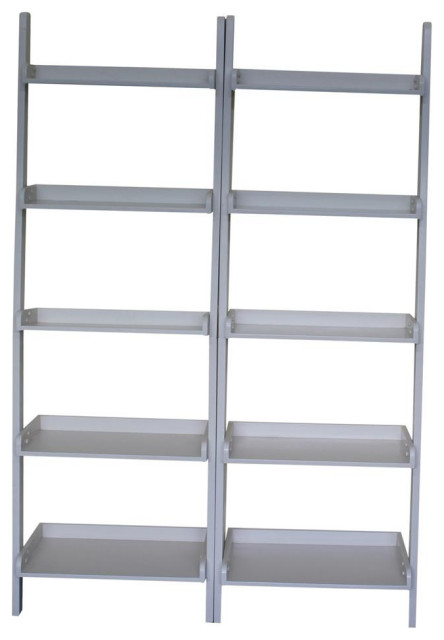Lean To Shelf Unit With 5 Shelves - Farmhouse - Utility Shelves - by ...