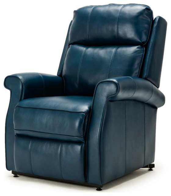 Lehman Navy Blue Traditional Lift Chair - Lift Chairs - by Homesquare ...