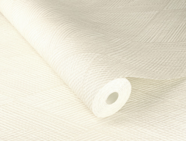 Playful Textured Geometric Wallpaper, Double Roll - Contemporary ...