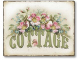 Vintage-Style Rose Cottage Sign - Contemporary - Wall Accents - by ...