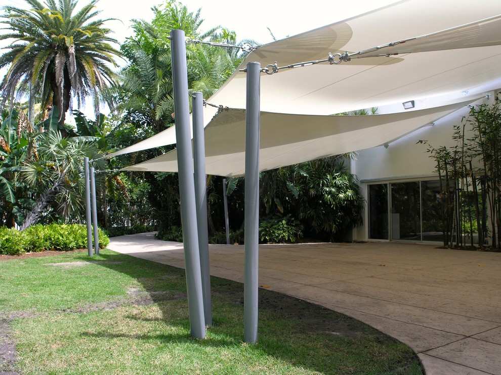 Fabric Architecture & Shade Sails completed projects - Tropical - Miami ...