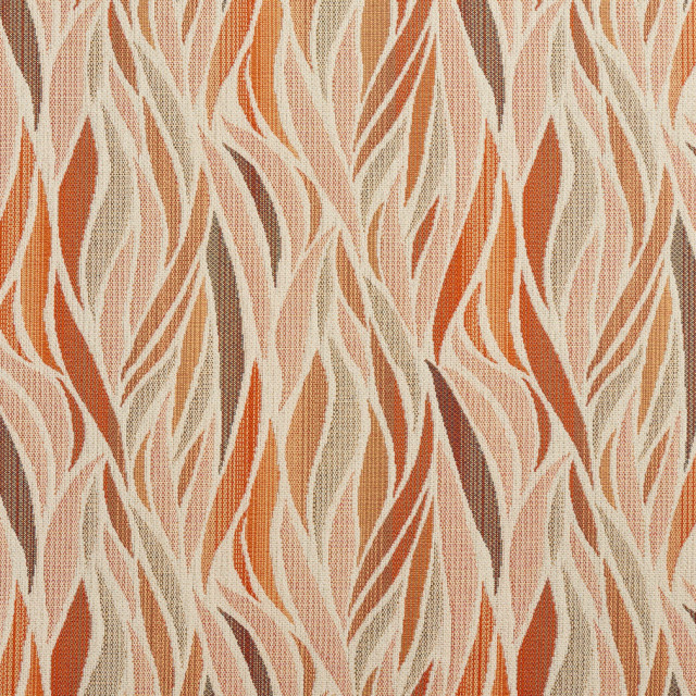 Orange Stain Resistant Performance Woven Pattern Upholstery Fabric by ...