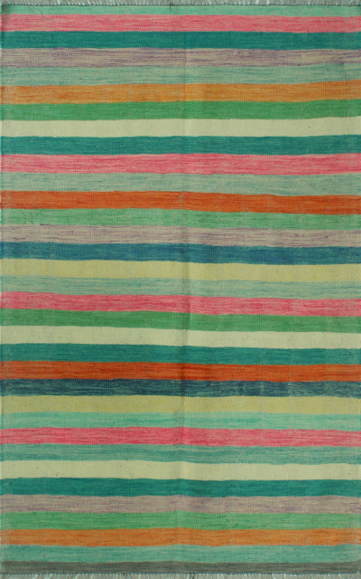 Winchester Kilim Stuart Rust/Orange Rug, 4'0x6'2 - Contemporary - Area ...