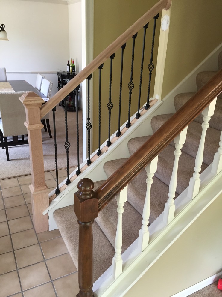 Stain color for oak railing