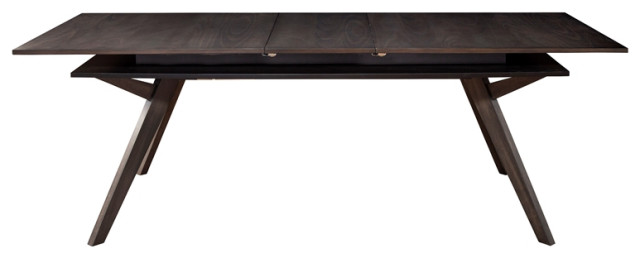 Alpine Furniture Lennox Rectangular Wood Dining Table in Dark Tobacco (Brown) - Midcentury ...