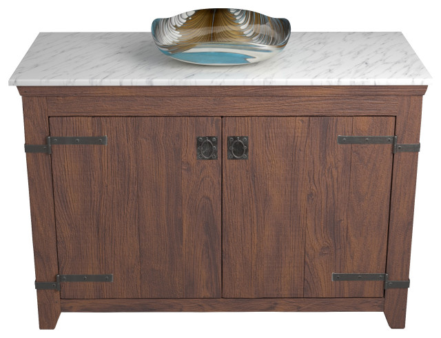 Native Trails VNB-VNT-MG1515-SRL-0 48" Vanity + Carrara Marble & Lido ...