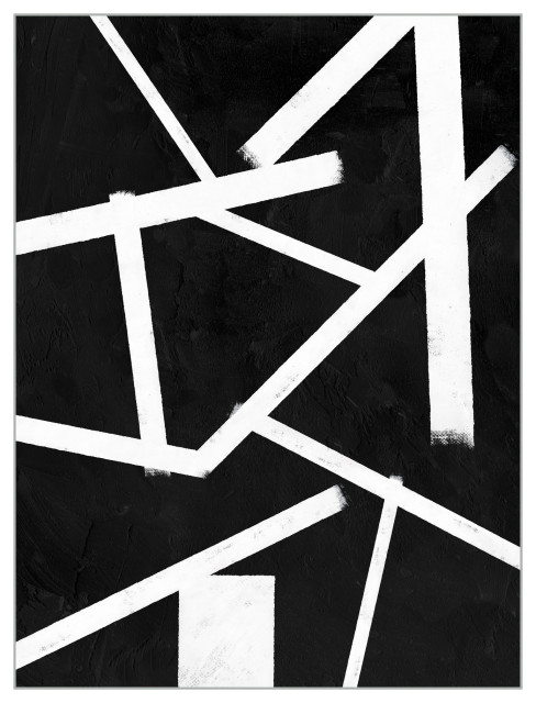 Sharp Edges Black 2, Giclee Reproduction Artwork, 36.75x48.75 ...