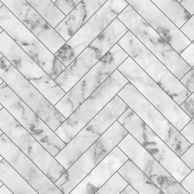 Transform Marble Chevron White Peel and Stick Wallpaper - Contemporary ...