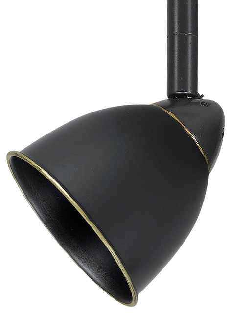 Serpentine 4.87" Tall Serpentine Track Head With Shade - Contemporary ...