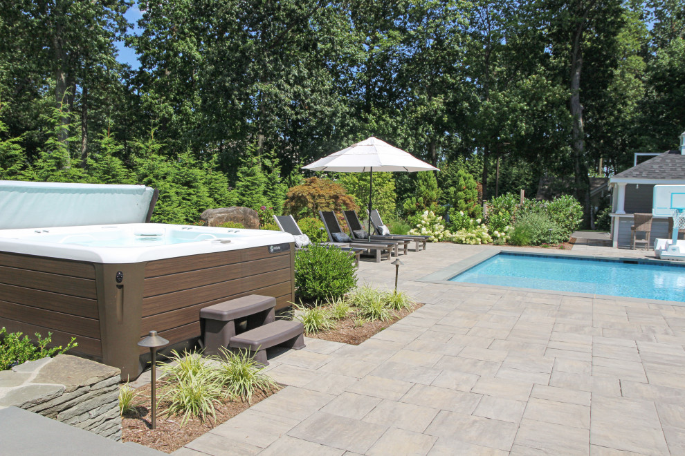 A Complete Outdoor Living Space - Pool - New York - by Borst Landscape ...