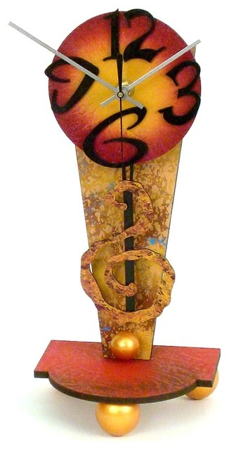 Desk 8 Table Clock - Contemporary - Desk And Mantel Clocks - by david ...