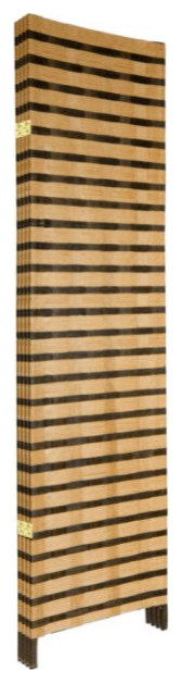 Room Divider, Natural Fiber Panels & Cross Woven Pattern, Brown/Beige ...