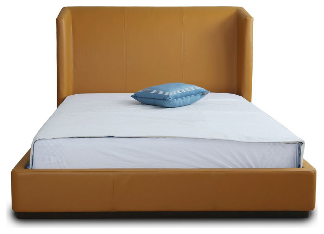 Manhattan Comfort Lenyx Upholstered Bed Frame, Queen - Contemporary ...
