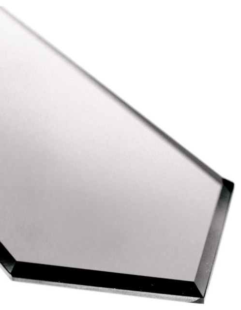 Reflections 3 in x 11.875 in Beveled Glass Mirror Picket Tile in Matte ...