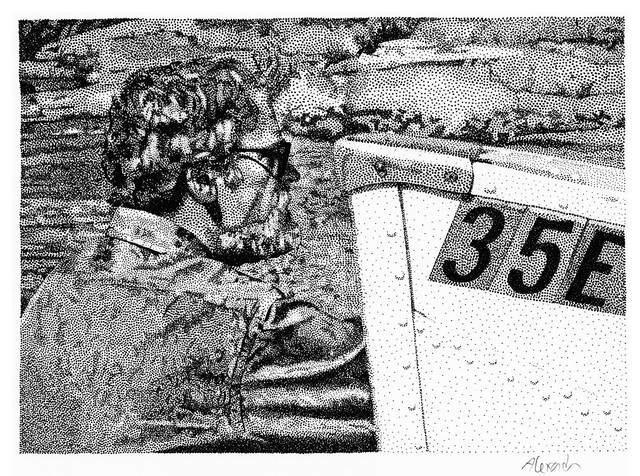 "Skipper" Museum Mounted Canvas Print, 20"x16" - Contemporary - Prints ...