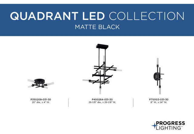 Quadrant LED 2-Light Matte Black Frosted Glass Modern Wall or Ceiling ...