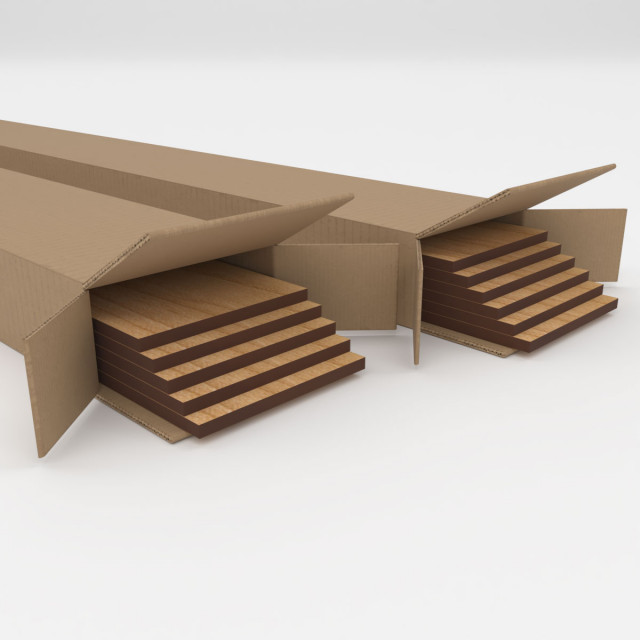 Adjustable Wood Slat Wall Panel Kit w/ 4"W Slats, Alder (contains 11 ...