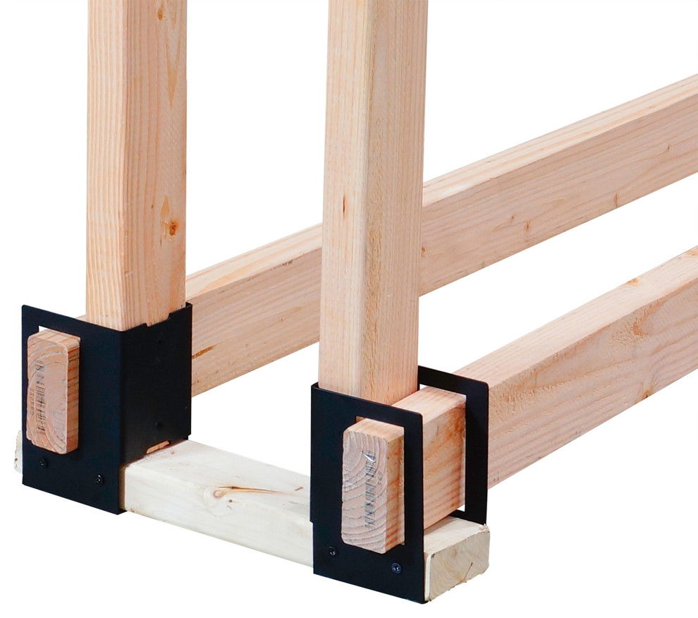 Pleasant Hearth LS-B4 Steel Log Rack Brackets For Do It Yourself ...