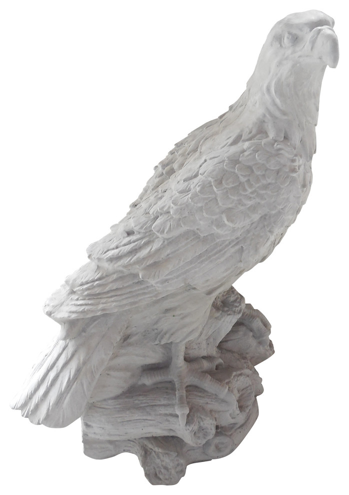 Jim's Otisco Concrete Eagle Statue in Hand Smooth Finish, Unpainted ...