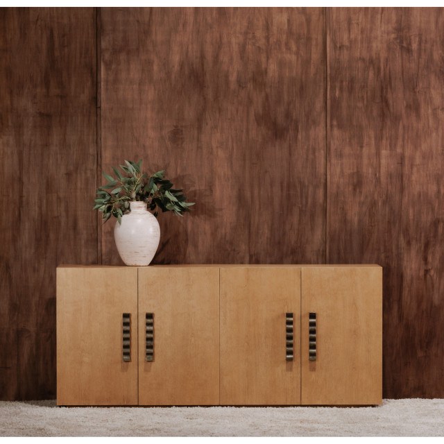 Cara Natural Birch Wood Veneer Sideboard - Contemporary - Buffets And ...