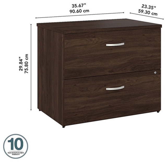Studio C 2 Drawer Lateral File Cabinet in Modern Hickory - Engineered ...