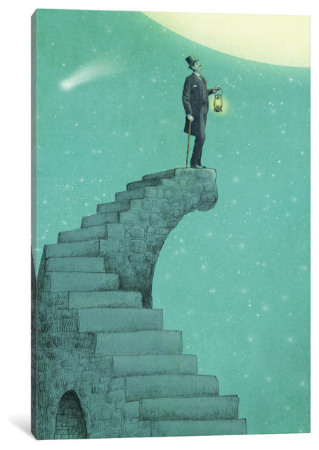 "Moon Steps" by Eric Fan, 12x8x.75, 18x12x1.5 - Contemporary - Prints ...