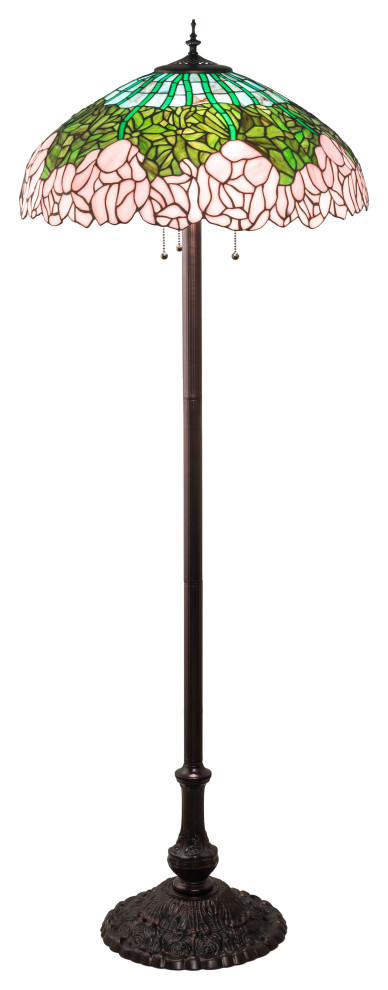 62 High Tiffany Cabbage Rose Floor Lamp - Victorian - Floor Lamps - by ...