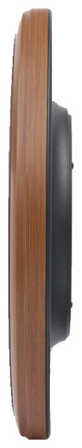 Seiko Clocks, 13" Numbered Wood Finish Wall Clock - Transitional - Wall ...