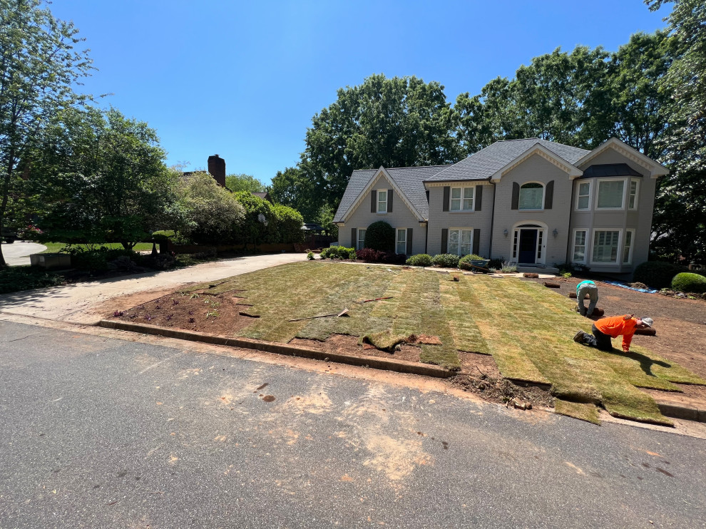 Redesign and renovation - Front yard - Modern - Landscape - Atlanta ...