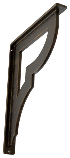 Bradford Wrought Iron Bracket, 1 1/2"Wx10"Dx12"H - Transitional ...