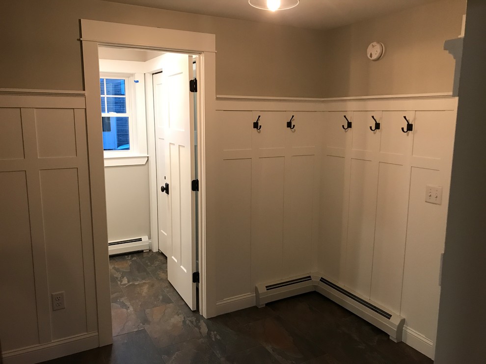 Wainscoting with Coat Hooks - Craftsman - Portland Maine - by DUBE ...