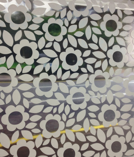 Field of Daisies Sheer Window Film, Standard, 36"x48" - Contemporary ...