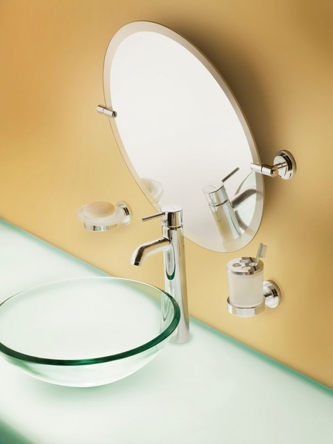 Moen DN0792 Iso 26" W x 24" H Modern Circular Frameless Bathroom ...