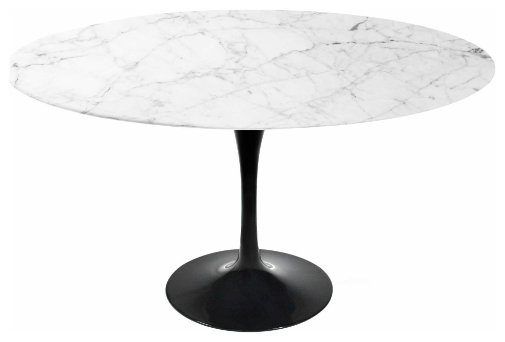 Marble Tulip Table 36" Round Top - Midcentury - Dining Tables - by ...